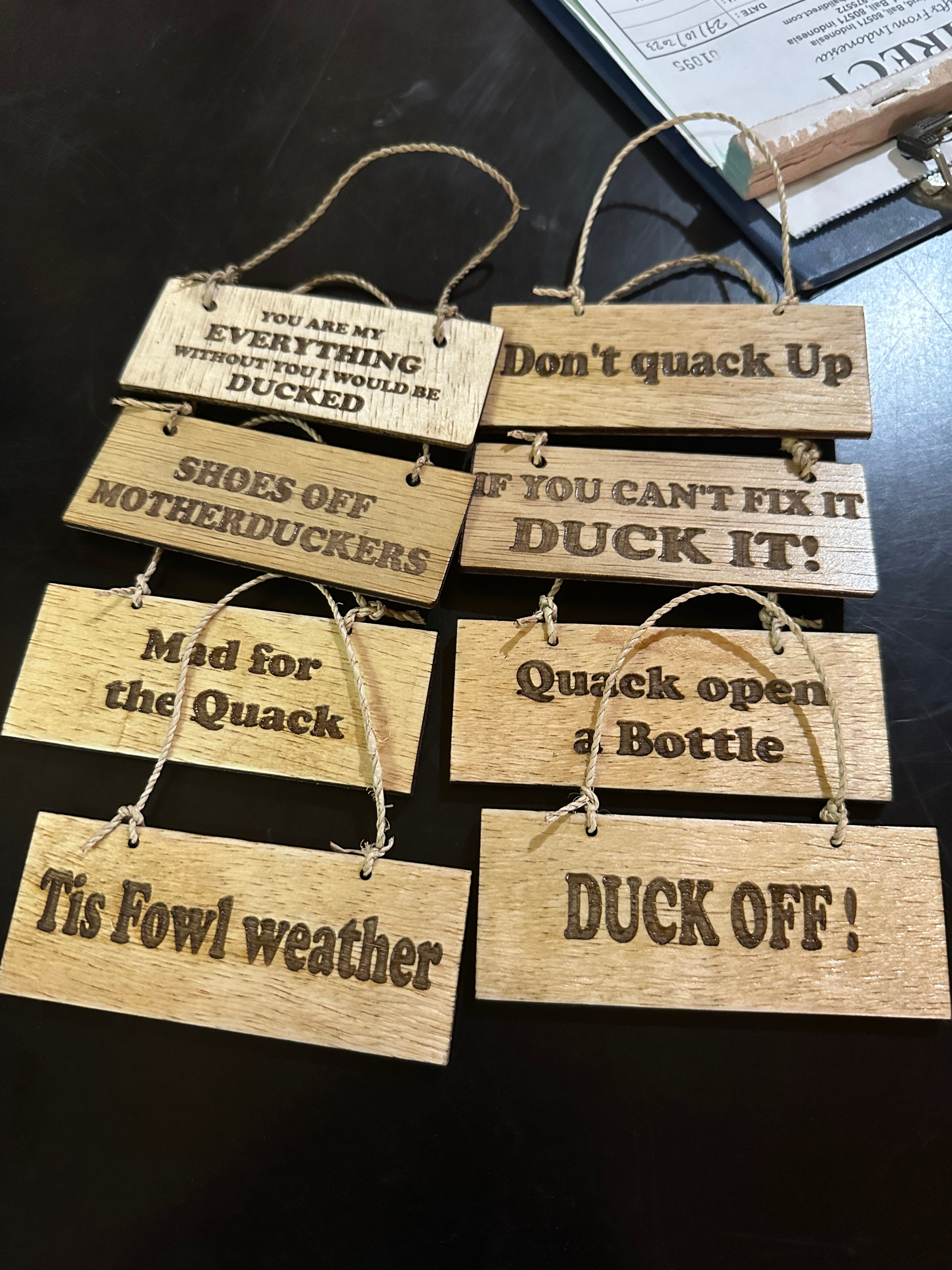 BD Duck Sign 10x4 – How Bazaar Inc